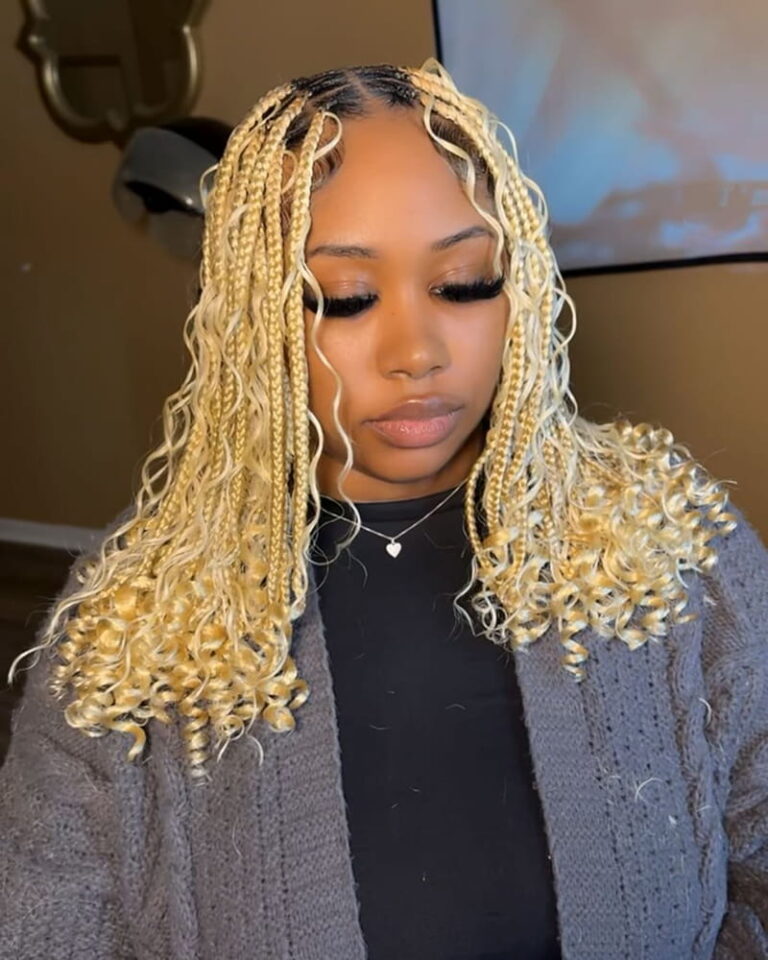 50+ Best Medium Knotless Braid Looks: Color, Length & Shape - Curly Craze