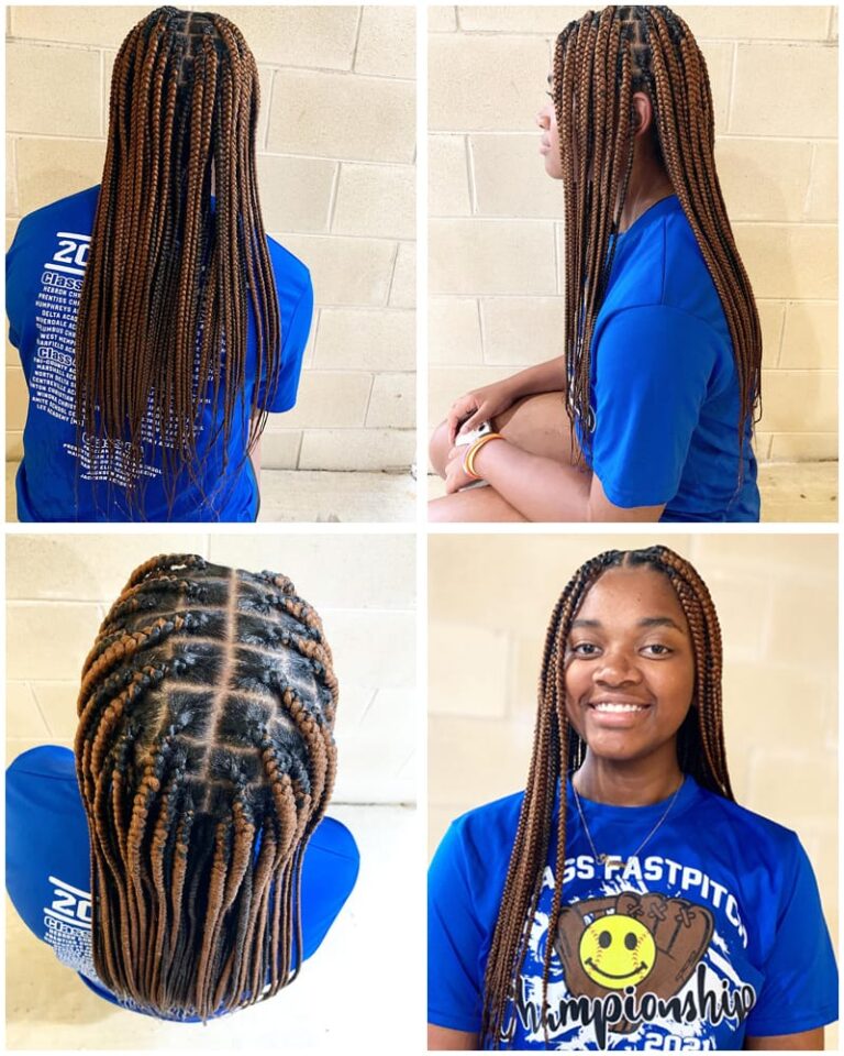 50+ Best Medium Knotless Braid Looks: Color, Length & Shape - Curly Craze