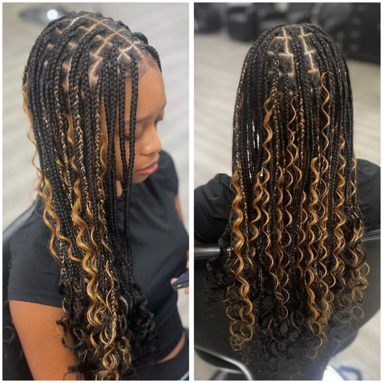 50+ Best Medium Knotless Braid Looks: Color, Length & Shape - Curly Craze