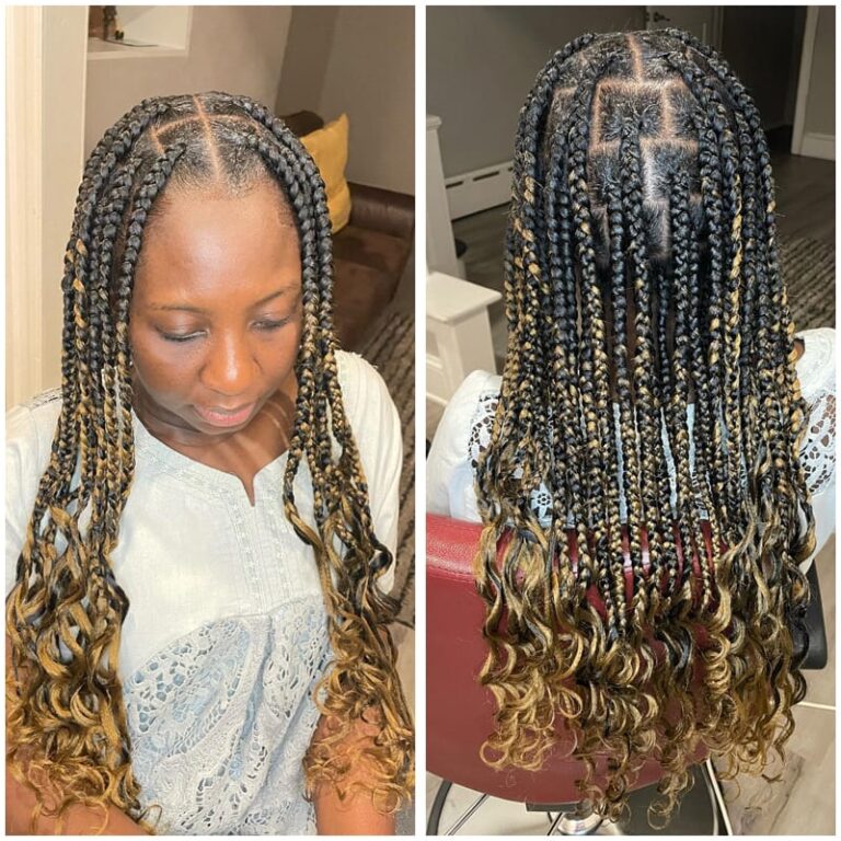50+ Best Medium Knotless Braid Looks: Color, Length & Shape - Curly Craze