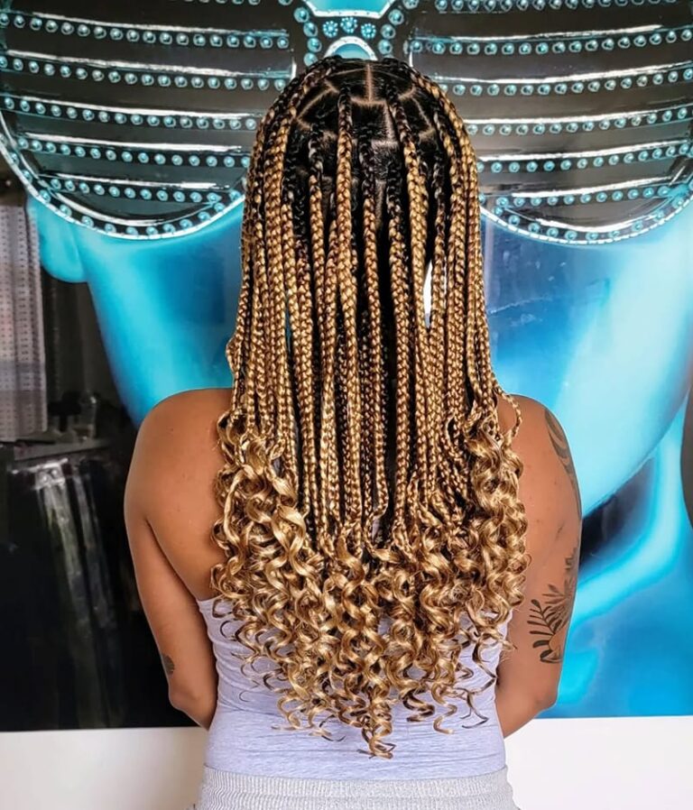 50+ Best Medium Knotless Braid Looks: Color, Length & Shape - Curly Craze