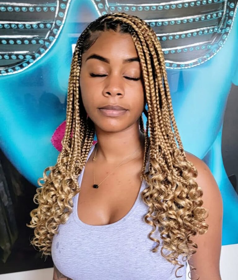 50+ Best Medium Knotless Braid Looks: Color, Length & Shape - Curly Craze