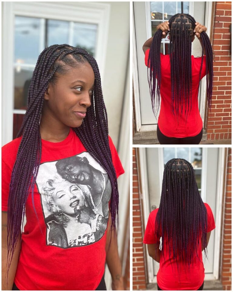 50+ Best Medium Knotless Braid Looks: Color, Length & Shape - Curly Craze