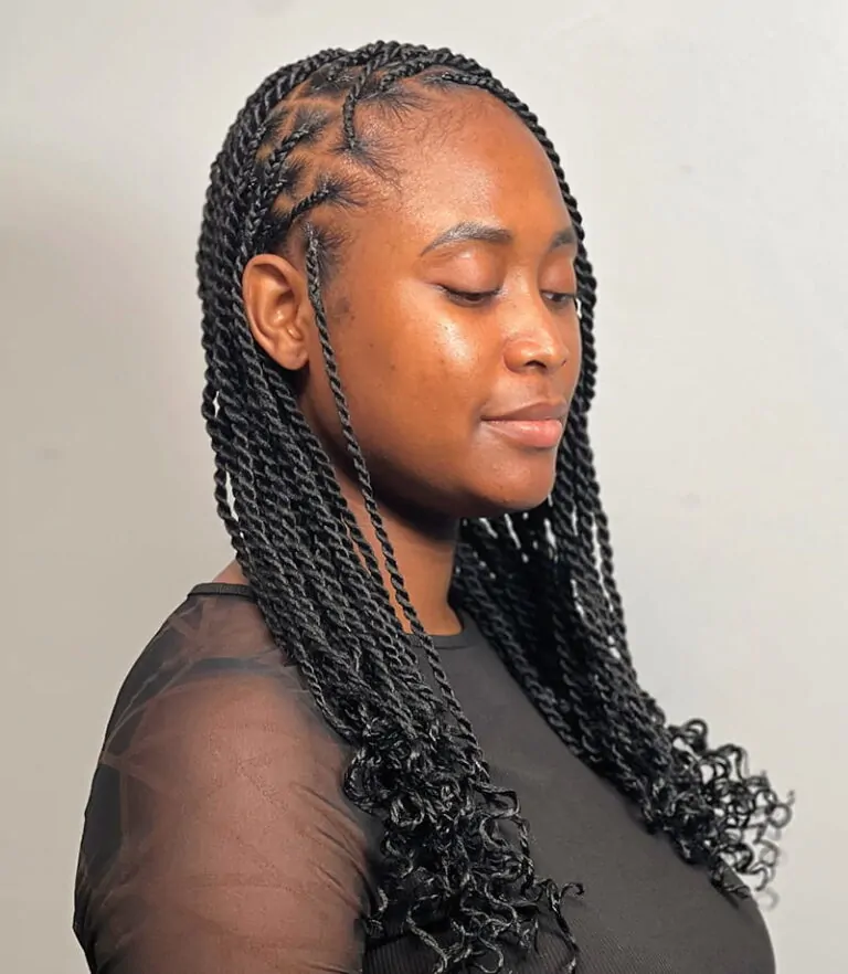 50+ Best Medium Knotless Braid Looks: Color, Length & Shape - Curly Craze